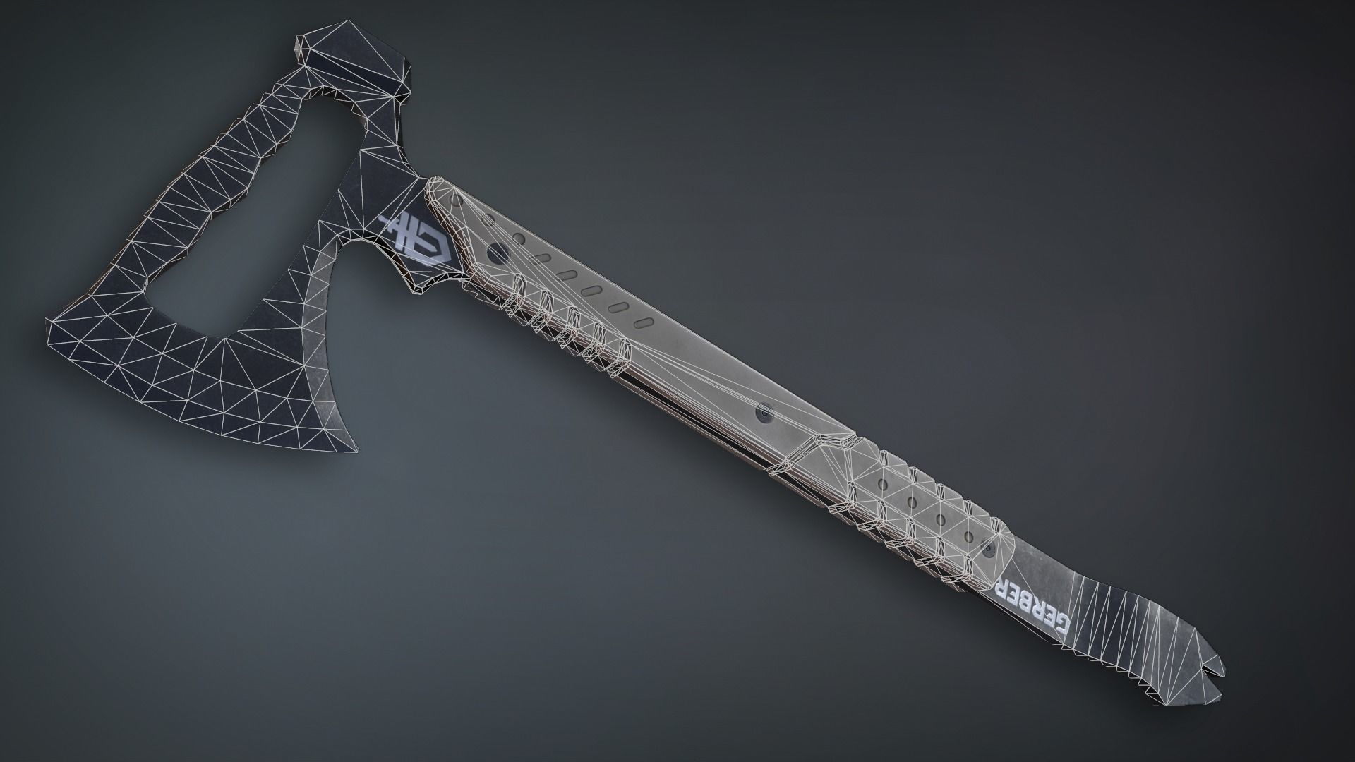 3D model Lowpoly PBR Downrange Tomahawk VR / AR / low-poly | CGTrader