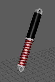 3D model shock absorber VR / AR / low-poly rigged animated | CGTrader