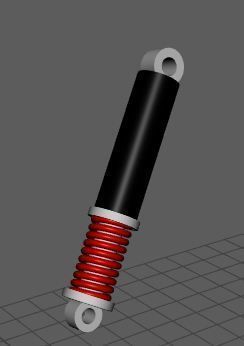 3D model shock absorber VR / AR / low-poly rigged animated | CGTrader