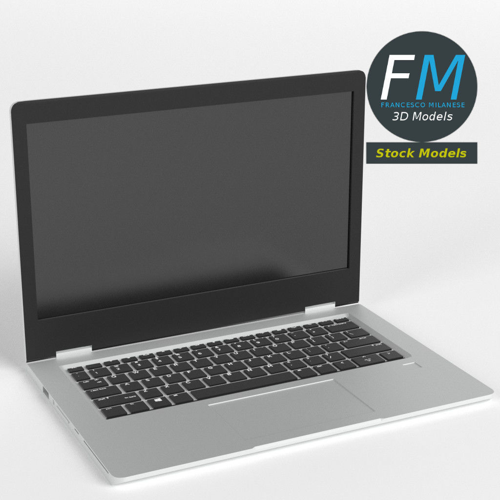 Notebook laptop computer 3D model | CGTrader