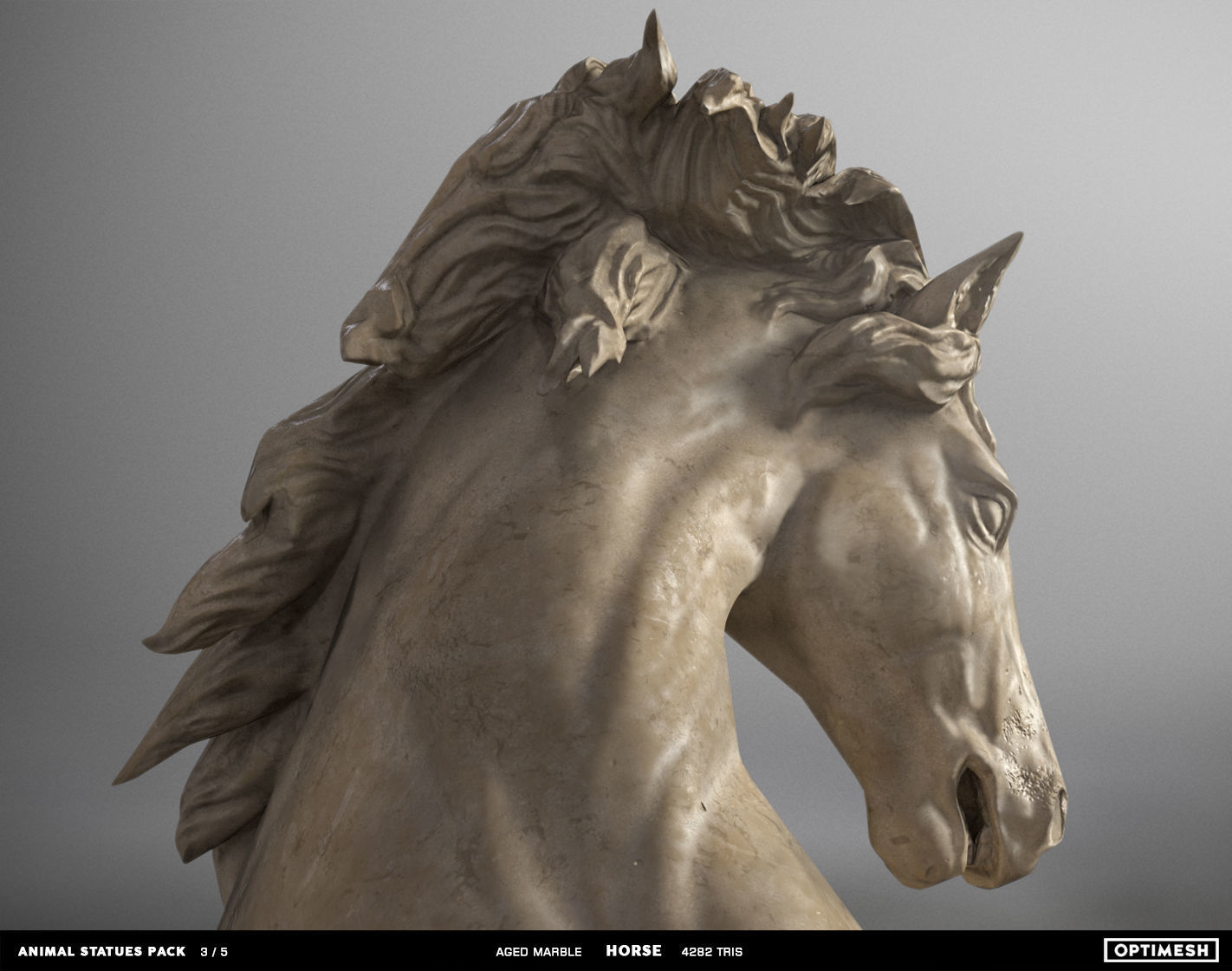 3D model Horse Statue - 3D PBR model VR / AR / low-poly | CGTrader