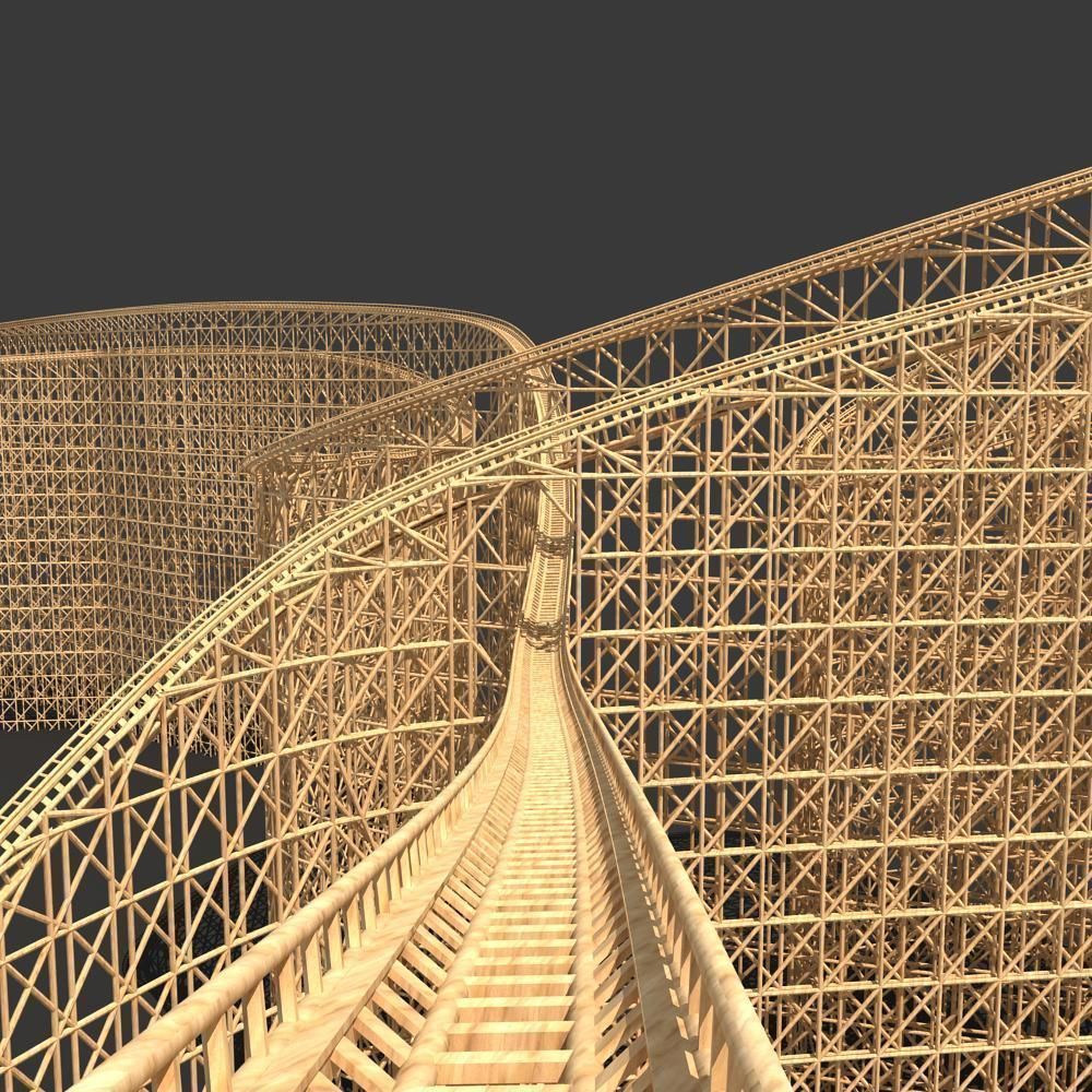 Roller Coaster 03 3D model | CGTrader