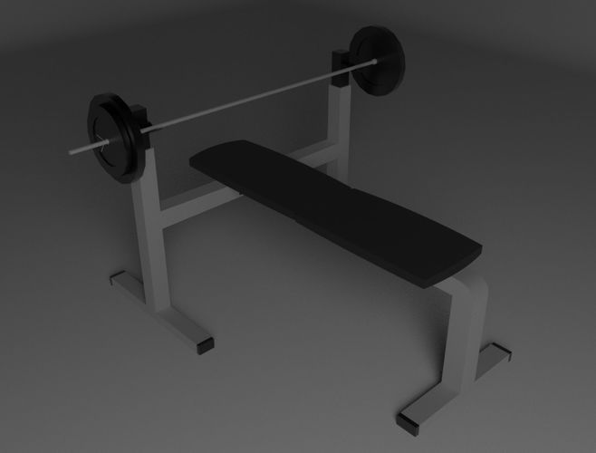 Gym Bench Press free VR / AR / low-poly 3D model | CGTrader