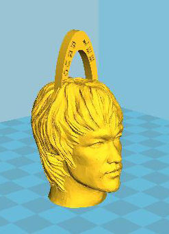 Bruce Lee keychain 3D model 3D printable | CGTrader