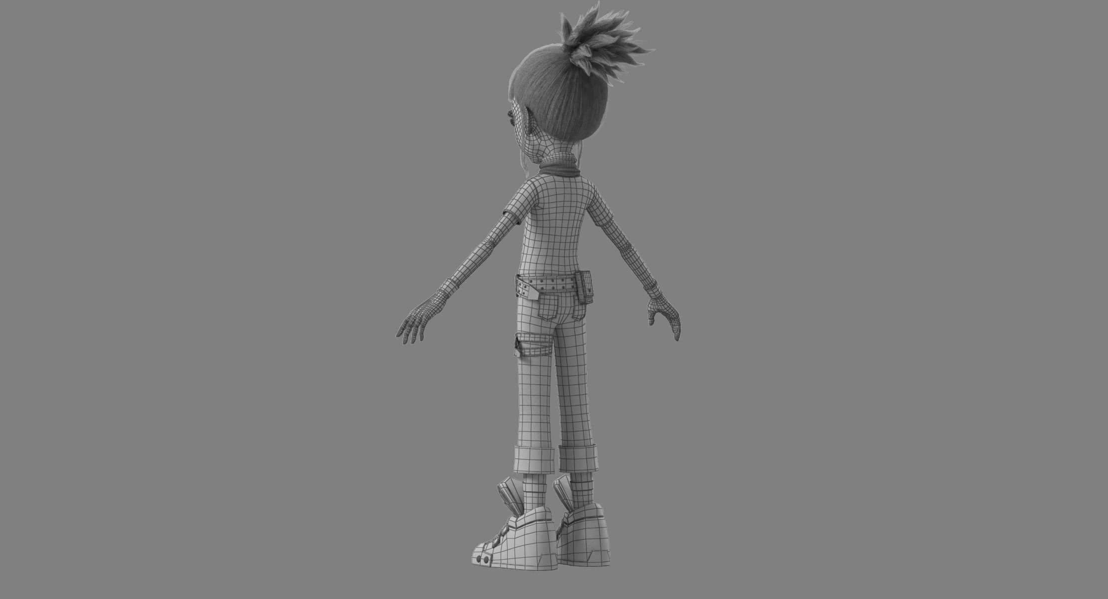 Cartoon Girl Rigged 3D model rigged | CGTrader