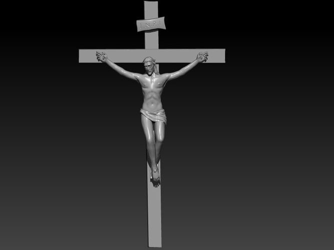 JESUS ON THE CROSS free 3D model 3D printable | CGTrader