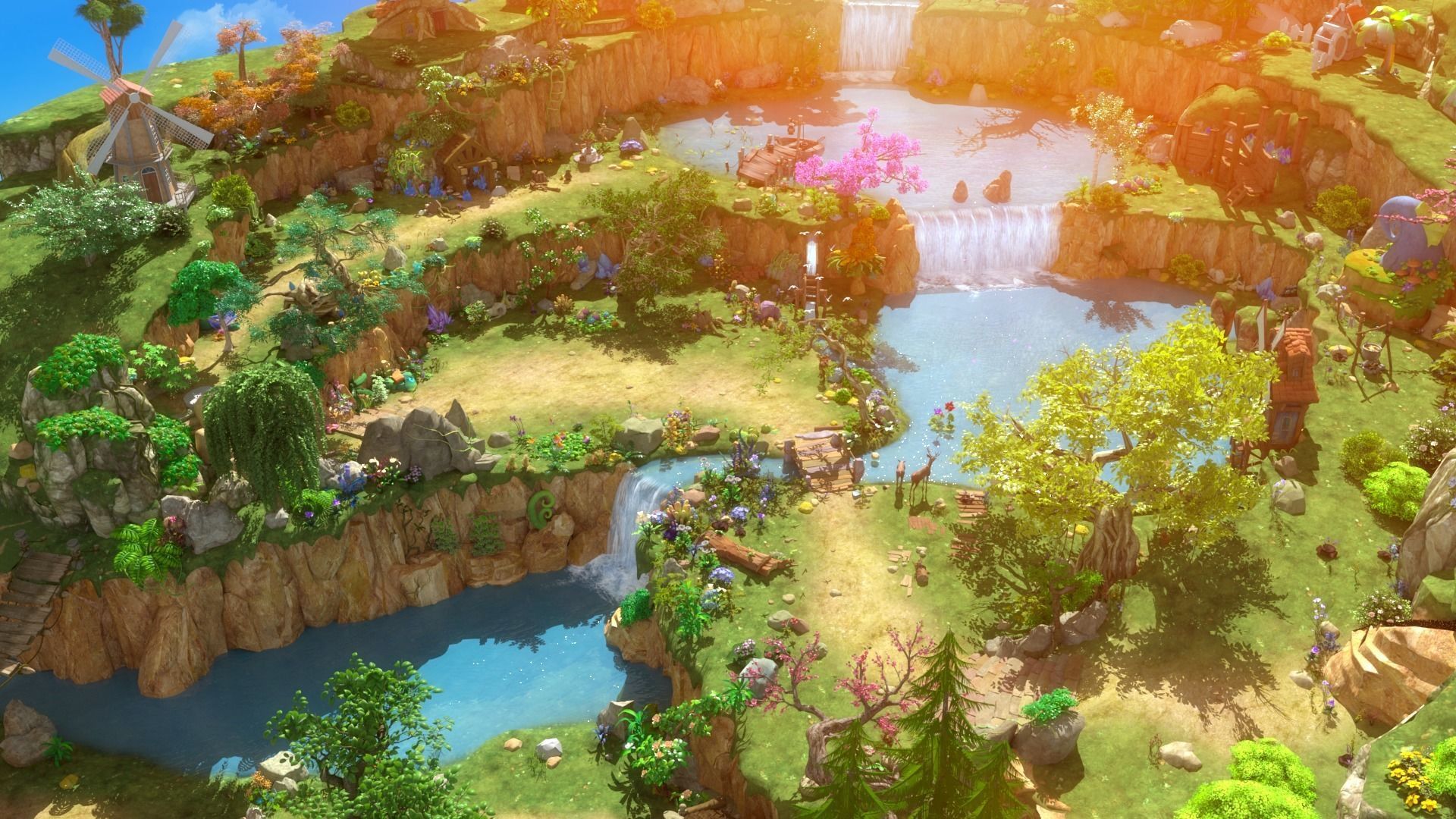 Cartoon Cliff Scene 3D model | CGTrader