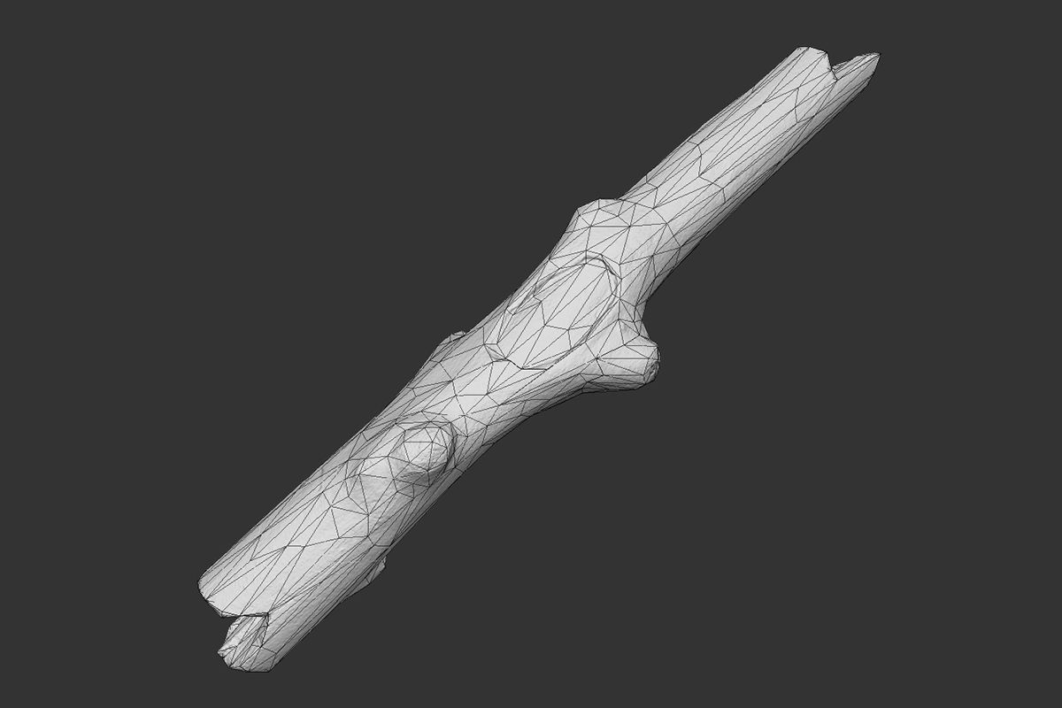 3D model Stick Piece VR / AR / low-poly | CGTrader