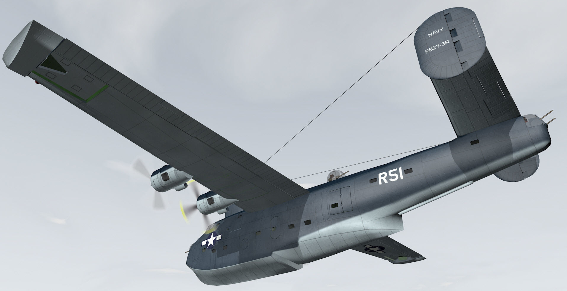 Consolidated PB2Y-3 Coronado 3D model | CGTrader