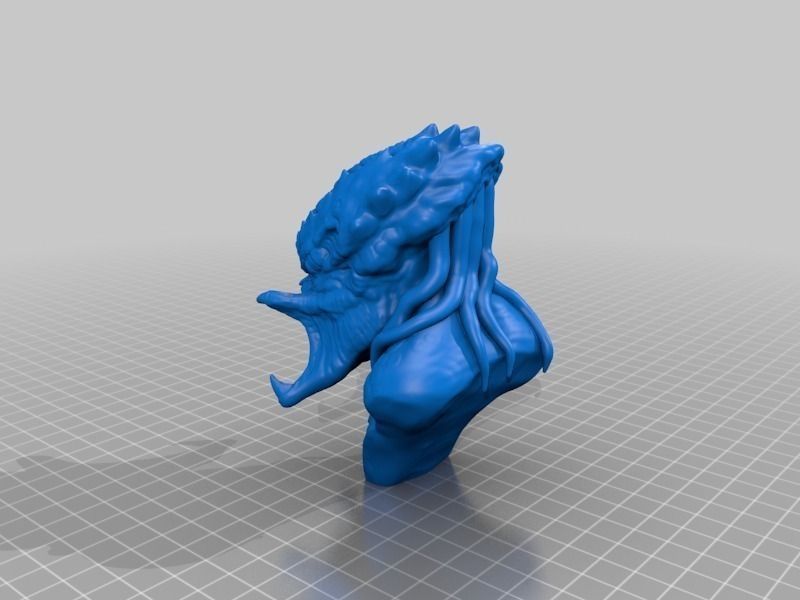 Predator Bust Sculpt HD free 3D model 3D printable | CGTrader