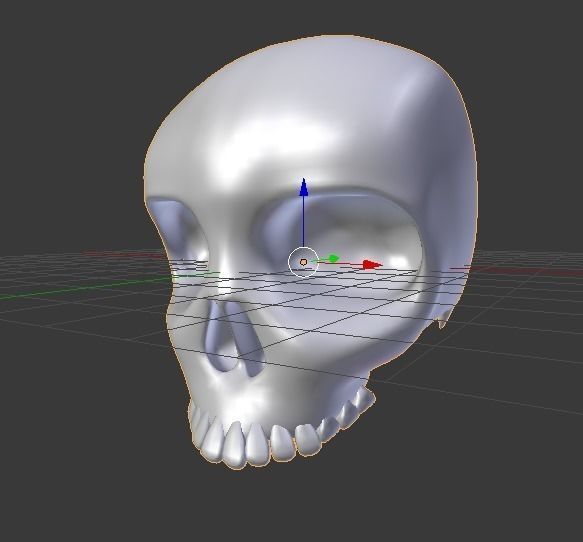 3D Skull model in middle of field at night free 3D model | CGTrader