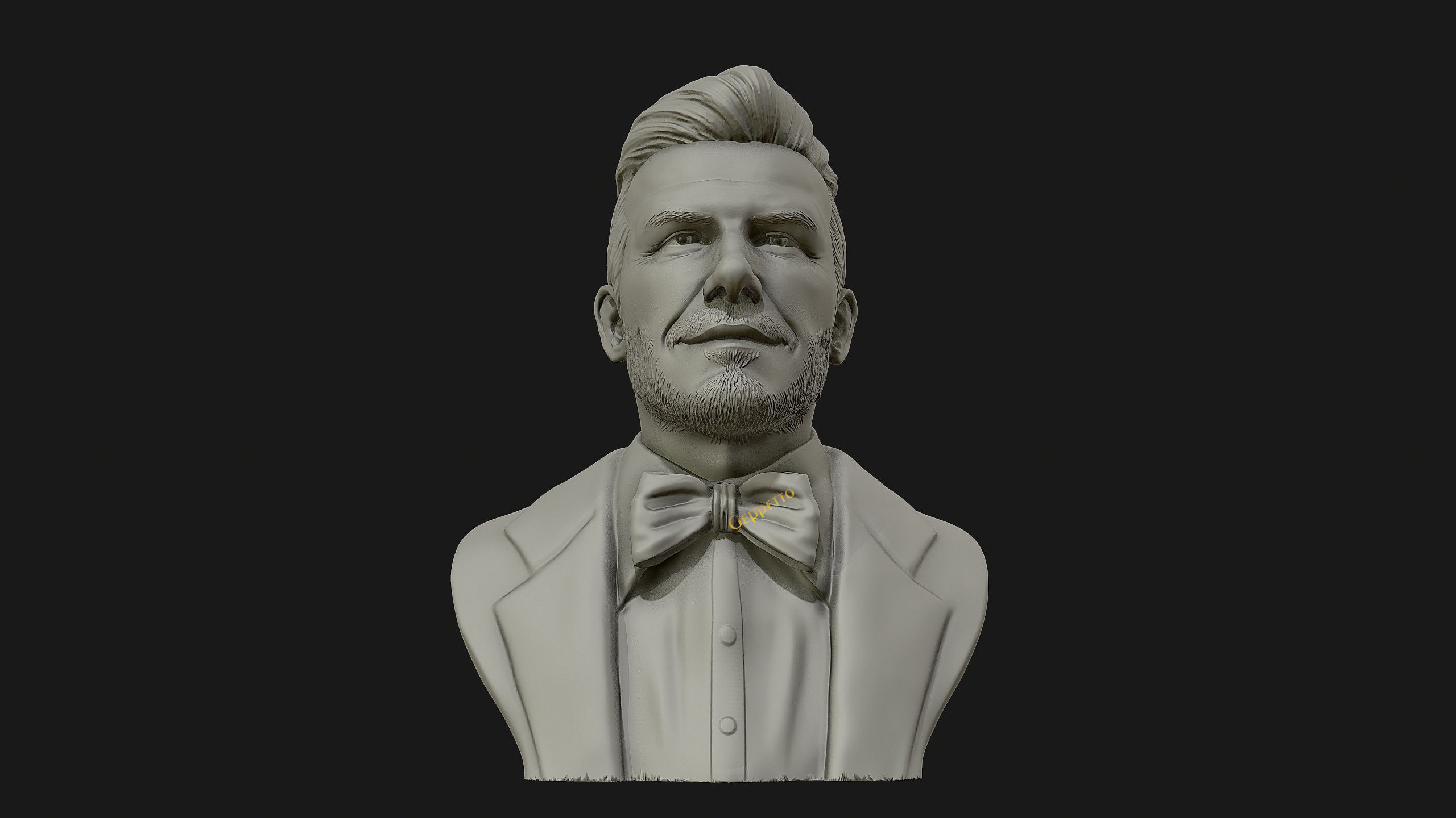David Beckham 3D Sculpture 3D model 3D printable | CGTrader