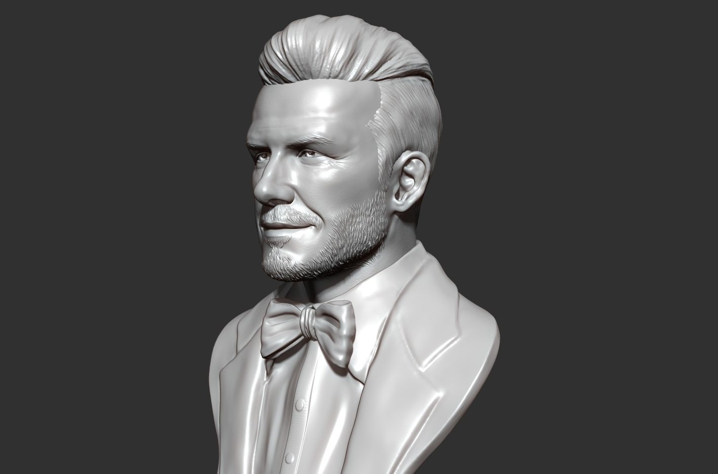 David Beckham 3D Sculpture 3D model 3D printable | CGTrader