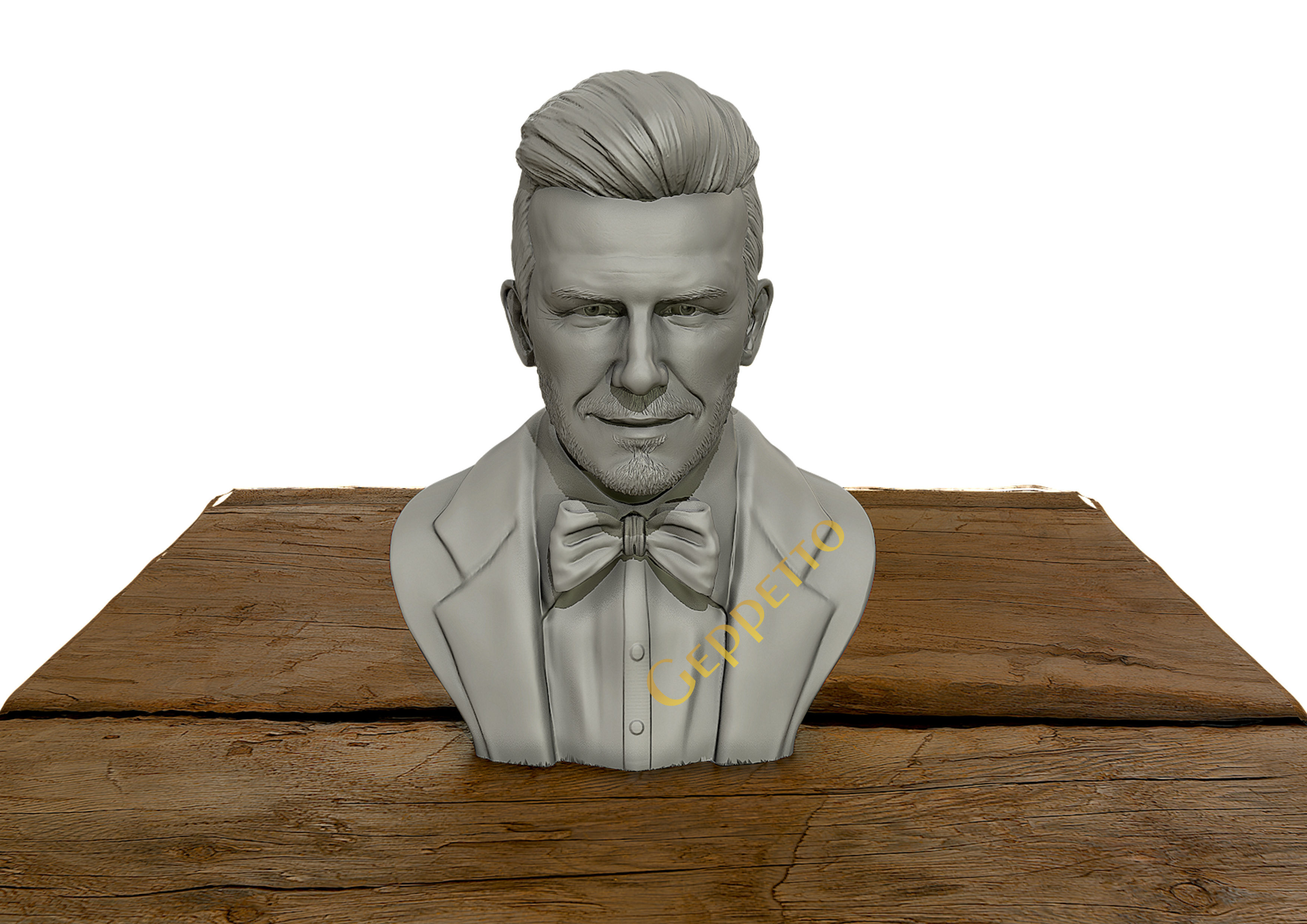 David Beckham 3D Sculpture 3D model 3D printable | CGTrader