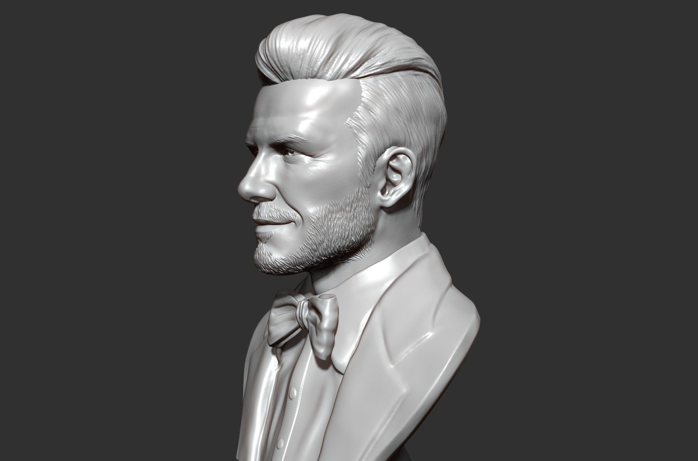 David Beckham 3D Sculpture 3D model 3D printable | CGTrader