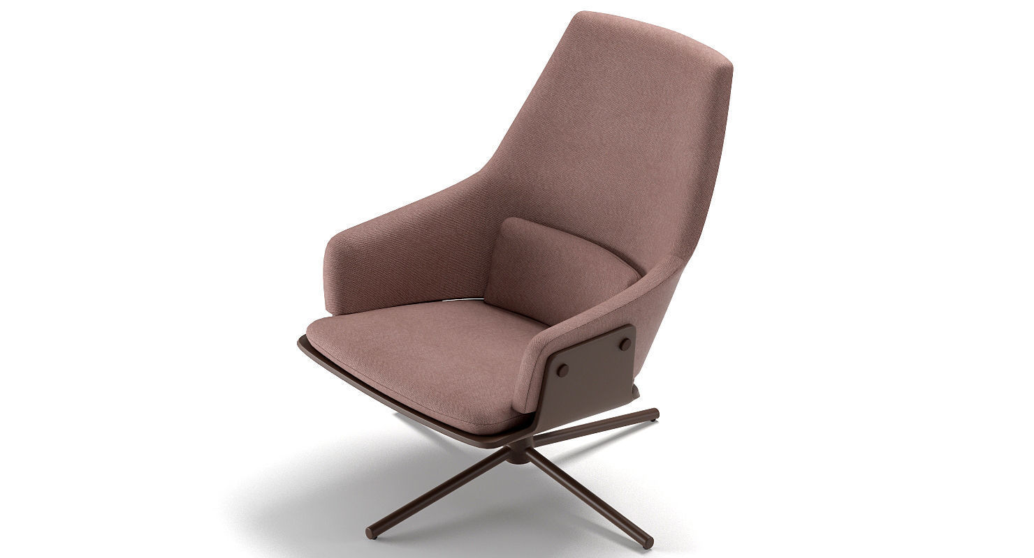 Blu Dot Lock Lounge Chair 3D model | CGTrader