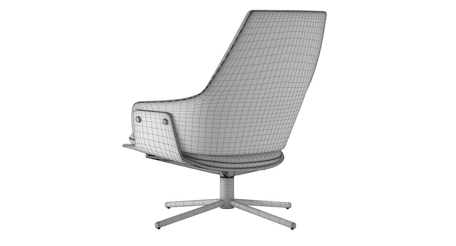 Blu Dot Lock Lounge Chair 3D model | CGTrader