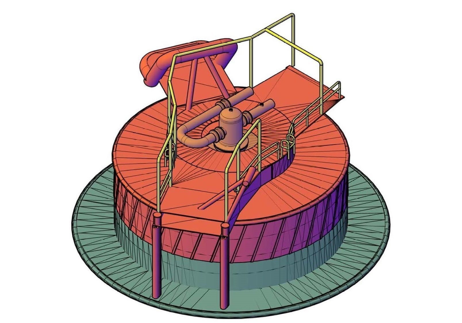 Calm Buoy-Single Point Mooring 3D model 3D printable | CGTrader