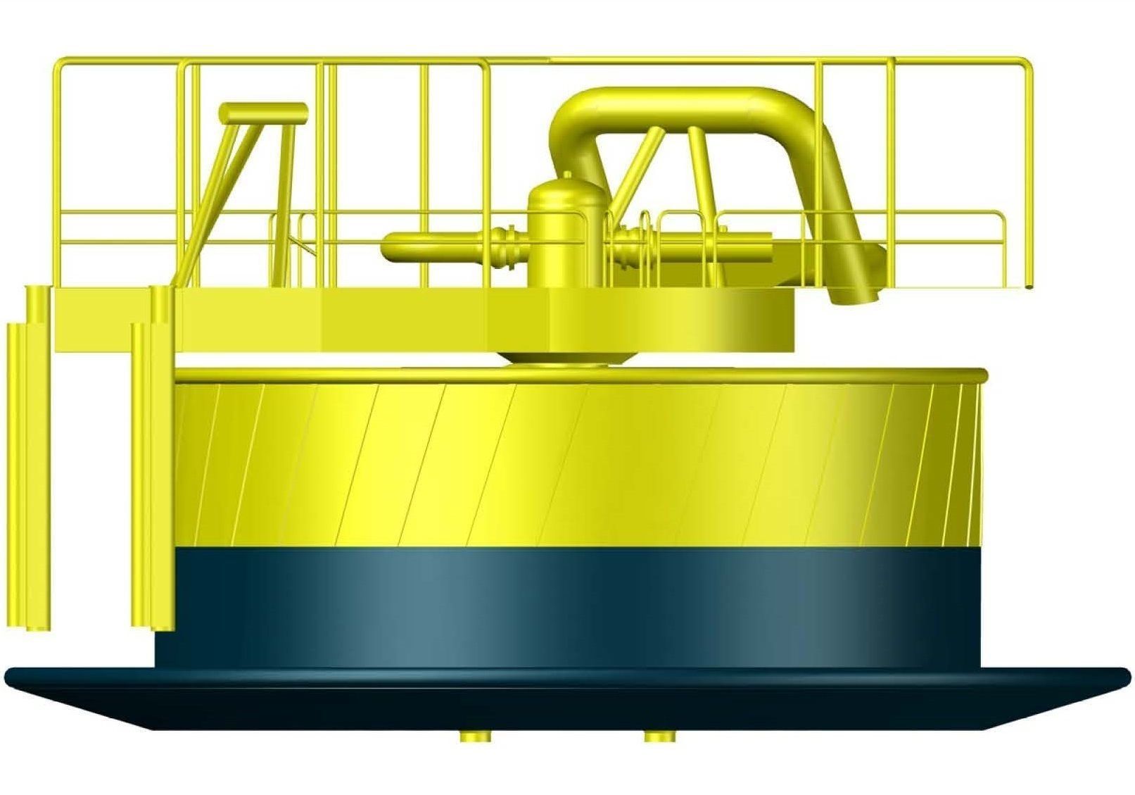 Calm Buoy-Single Point Mooring 3D model 3D printable | CGTrader