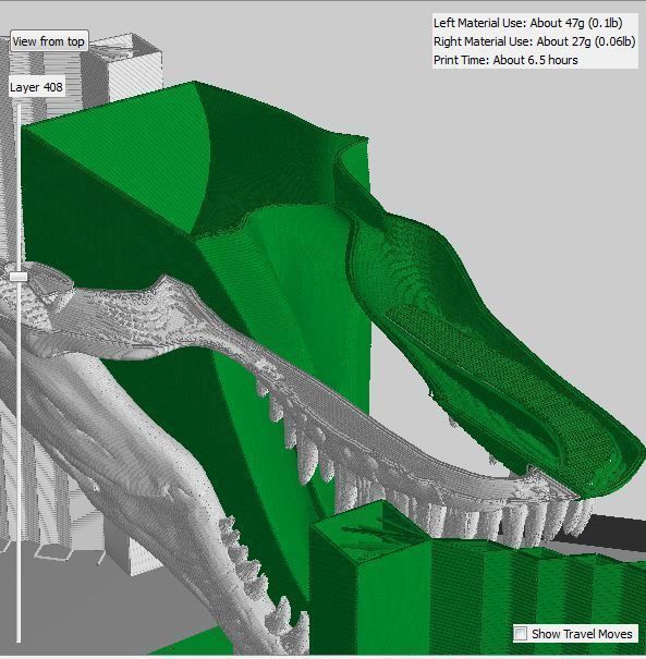 Dual Rex Dual Extrusion T-Rex free 3D model 3D printable | CGTrader
