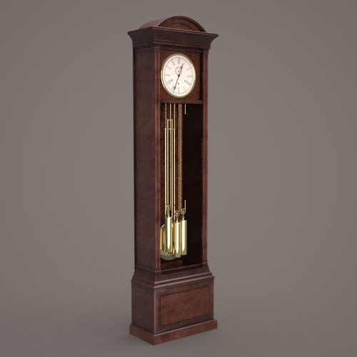 Standing clock 3D model | CGTrader