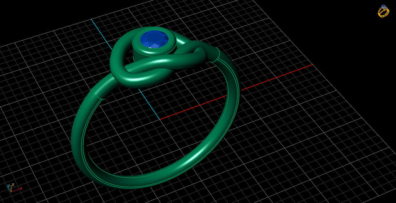 finejewellery 3D model Loop Ring | CGTrader