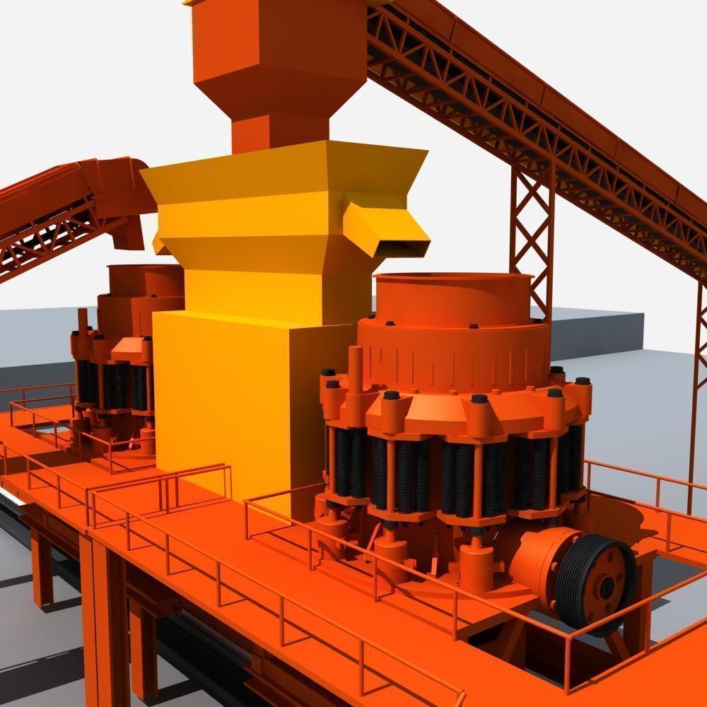 Mining Machinery 3D model | CGTrader