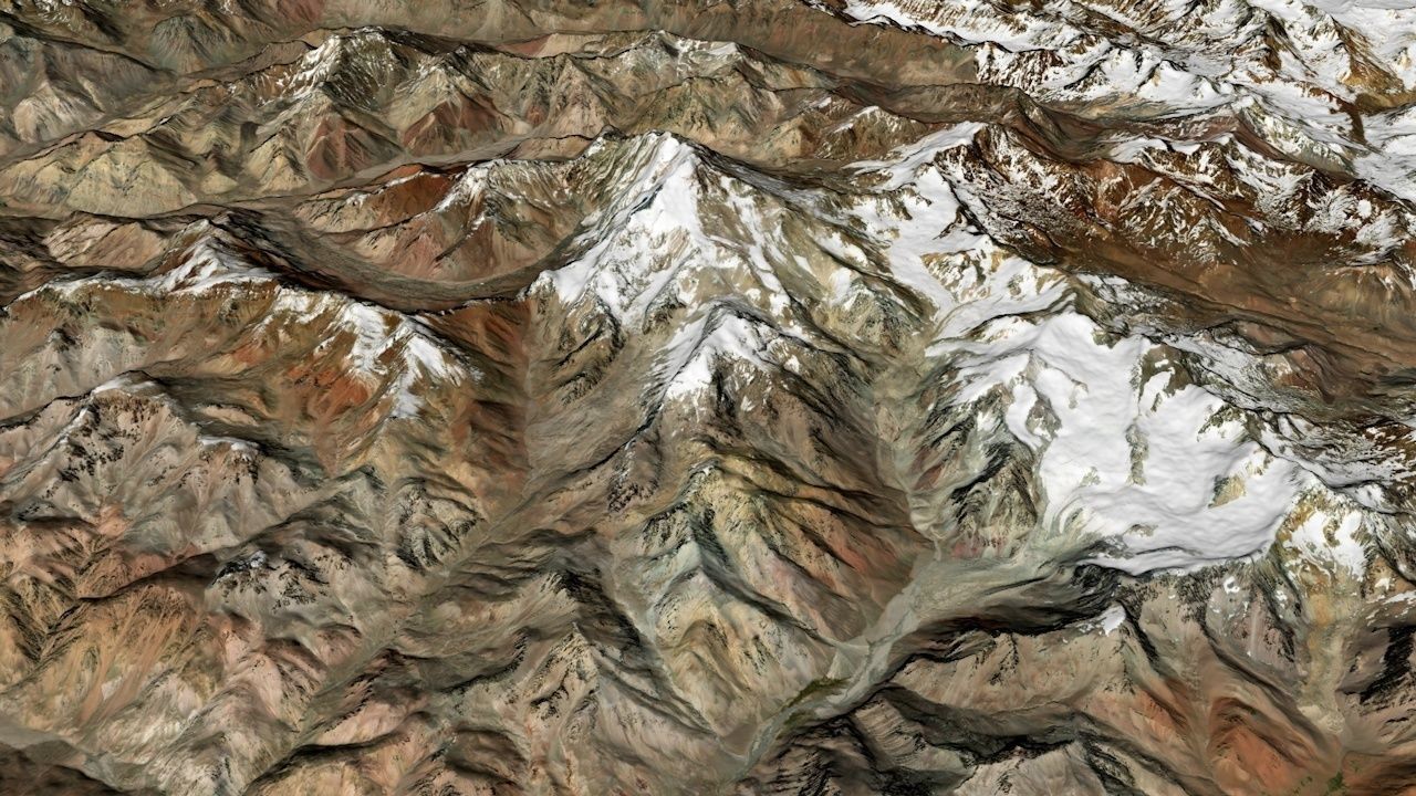 Aconcagua Andes Highest Mountain Peak 3D model | CGTrader