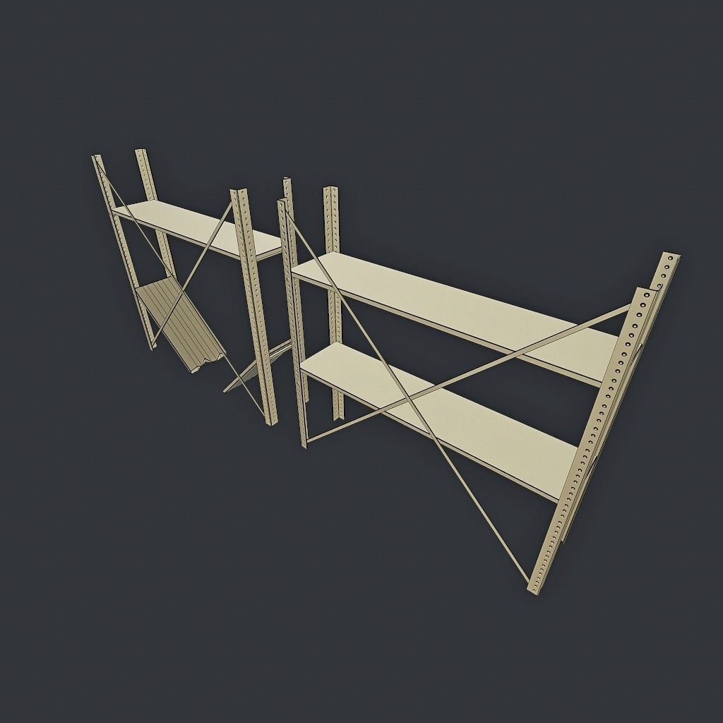 3D model Shelfs pbr VR / AR / low-poly rigged | CGTrader