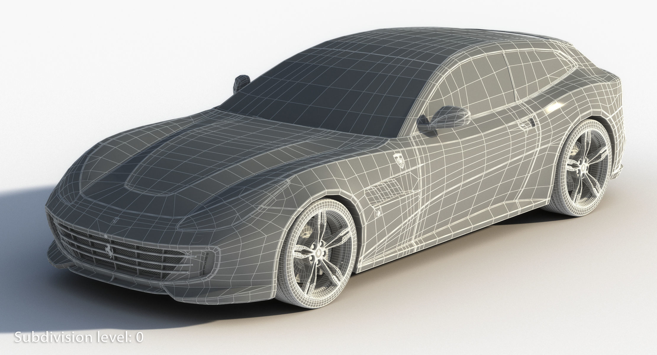 Ferrari GTC4Lusso 3D model | CGTrader