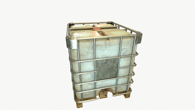 3D model water container 1000L VR / AR / low-poly | CGTrader