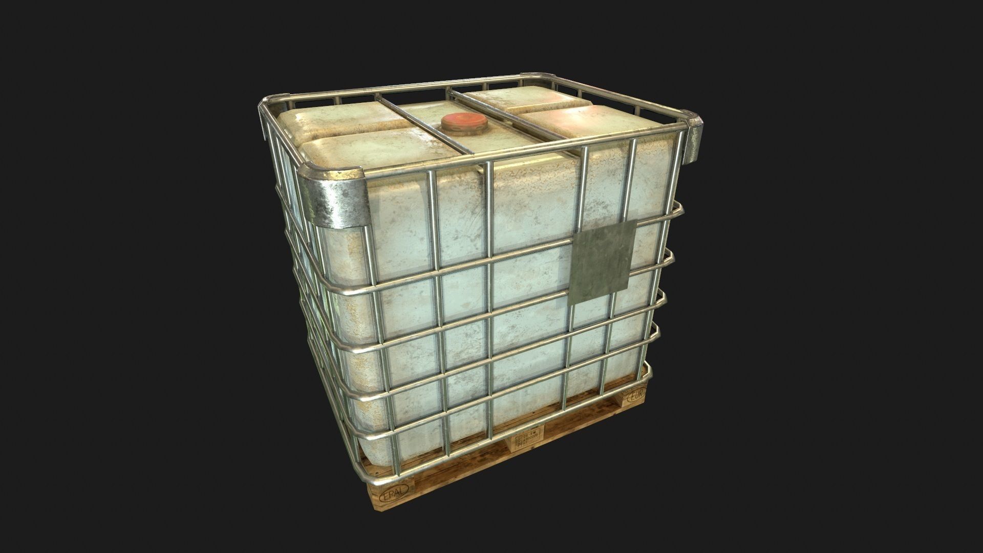 3D model water container 1000L VR / AR / low-poly | CGTrader