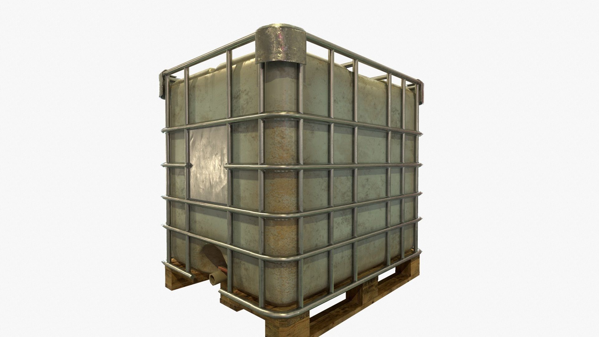 3D model water container 1000L VR / AR / low-poly | CGTrader