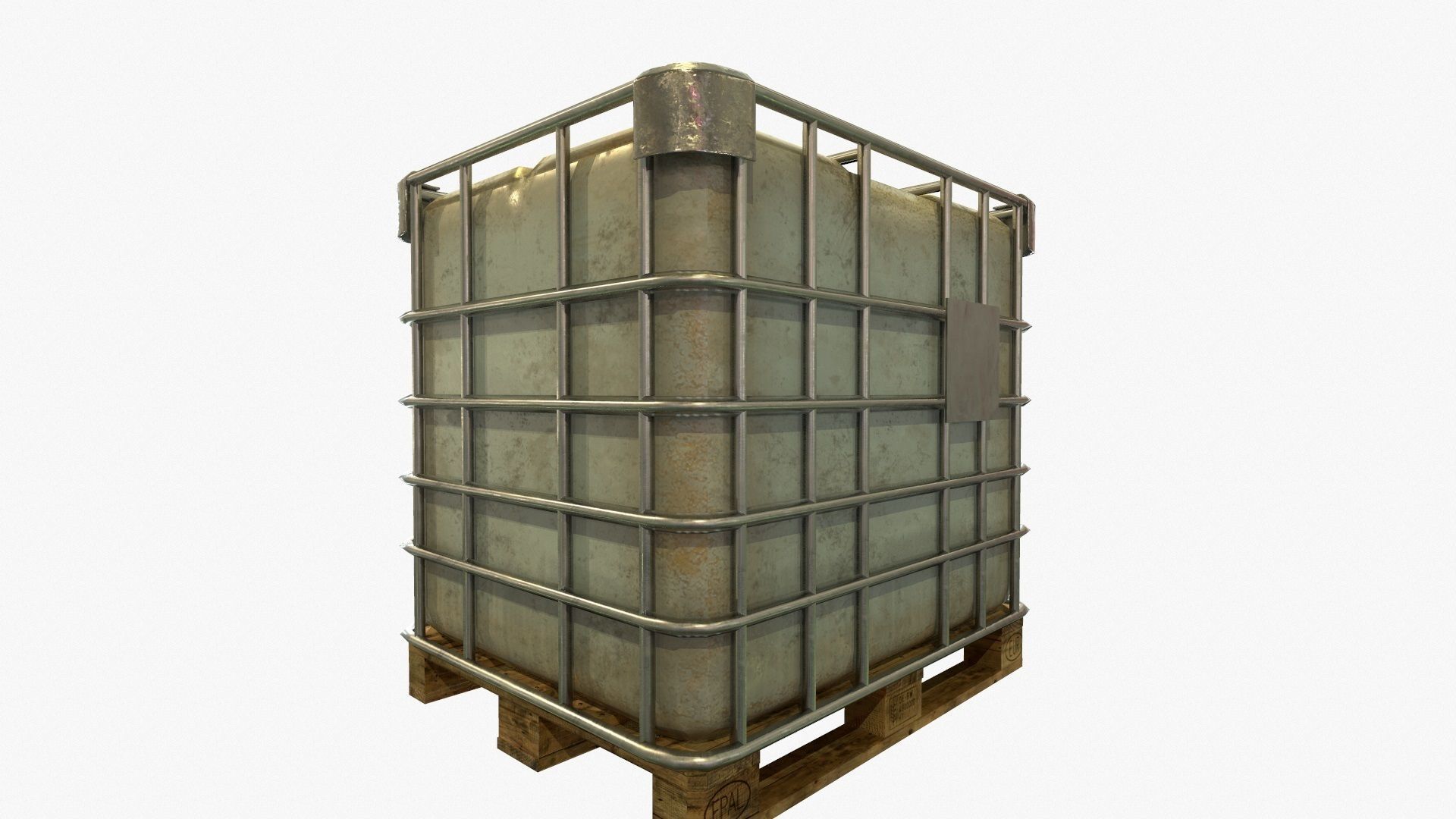 3D model water container 1000L VR / AR / low-poly | CGTrader