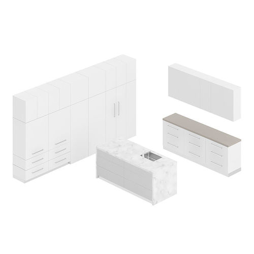 Kitchen Furniture Set 16 3D model animated | CGTrader