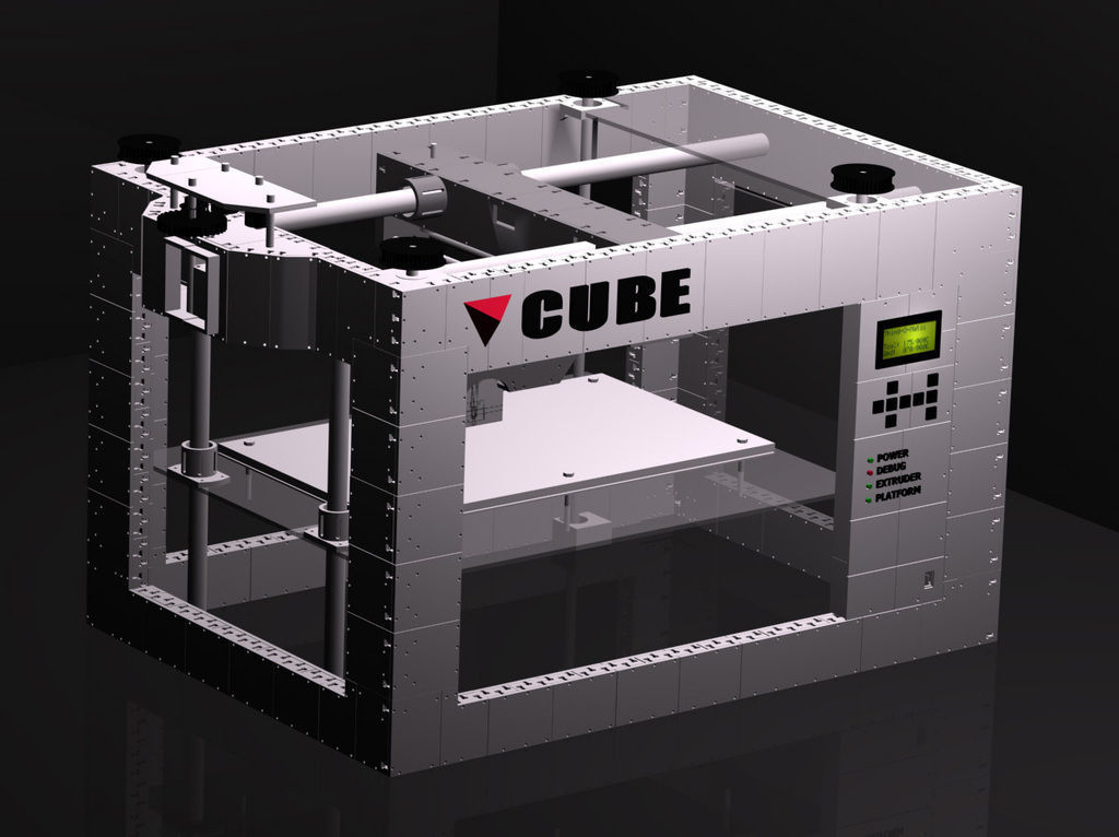 CUBE -The 3D printed 3D printer free 3D model 3D printable | CGTrader
