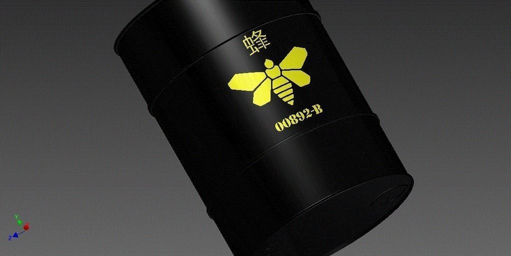 Methylamine Barrel from Breaking Bad free 3D Model 3D printable STL ...