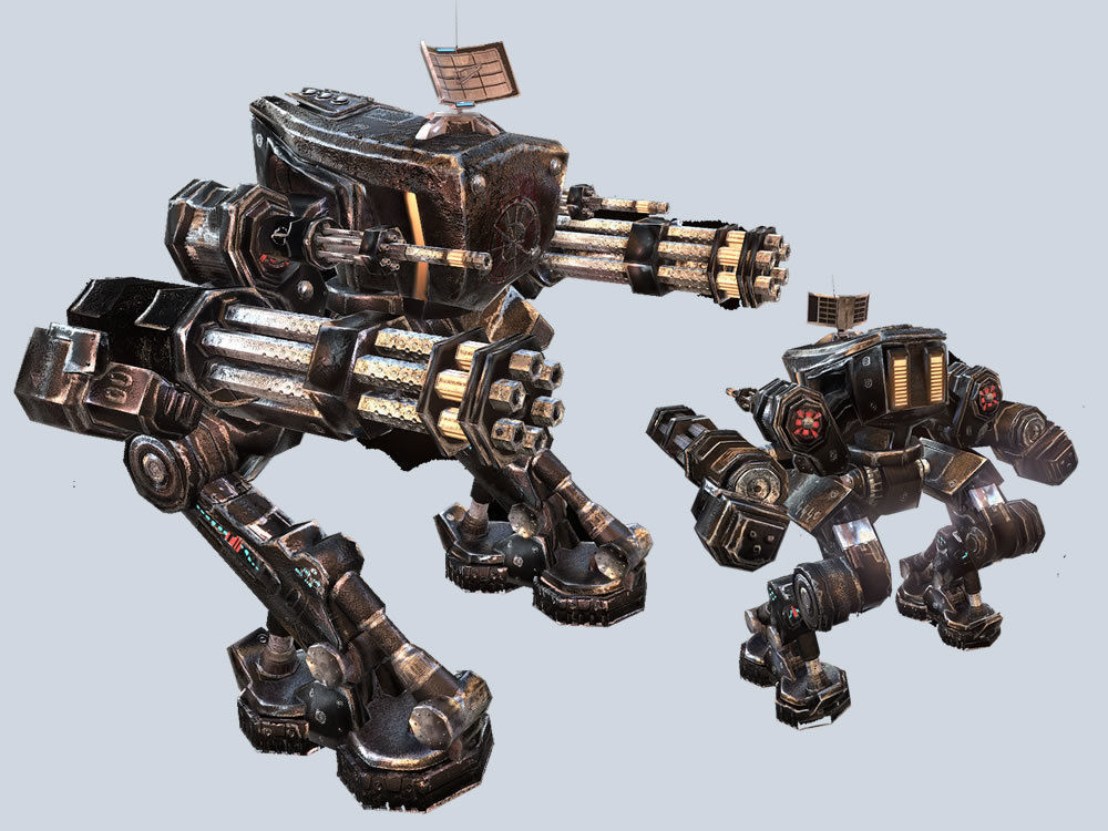 3D model Robot Destroyer VR / AR / low-poly rigged animated | CGTrader