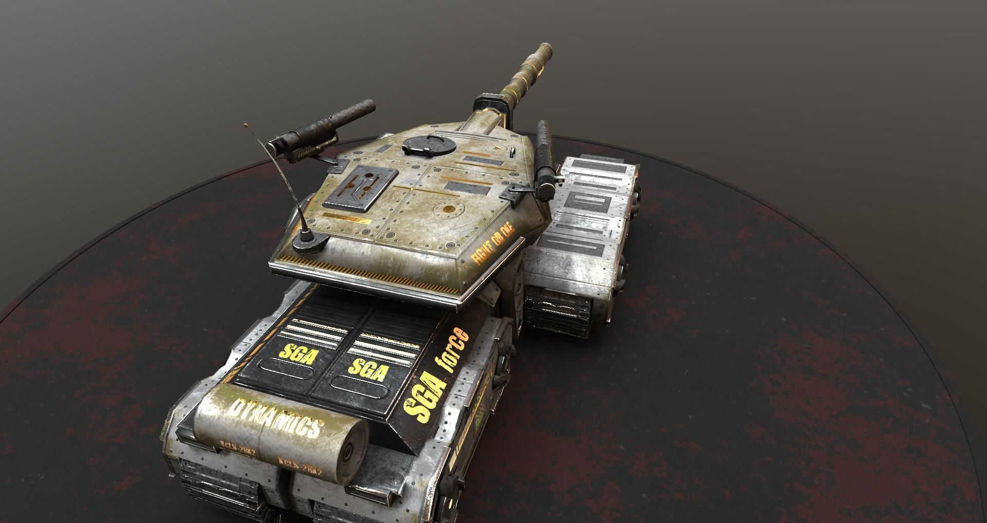 3D model SF Tank VR / AR / low-poly | CGTrader
