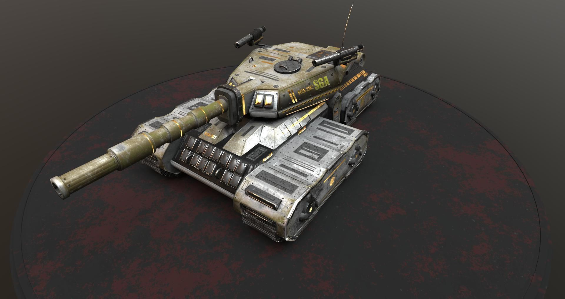 3D model SF Tank VR / AR / low-poly | CGTrader