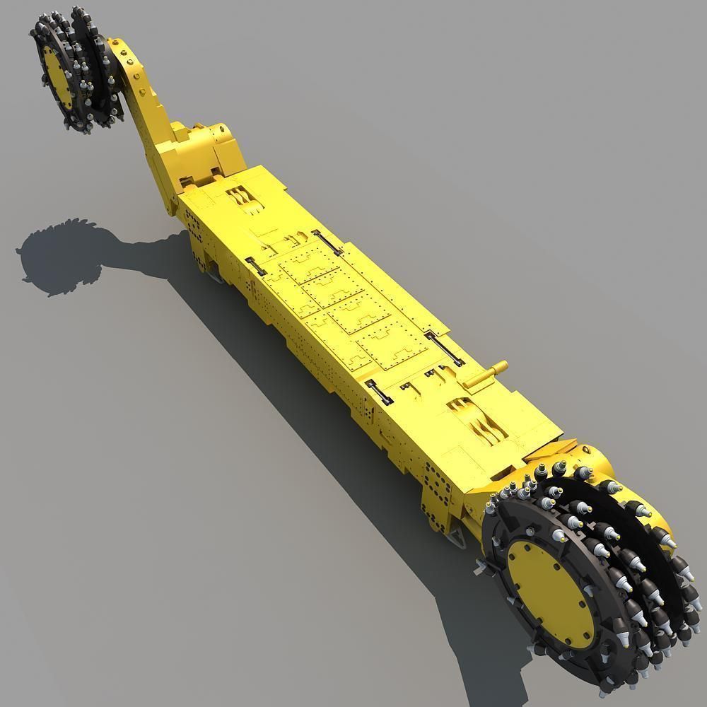 Coal Mining Machine 3D model | CGTrader