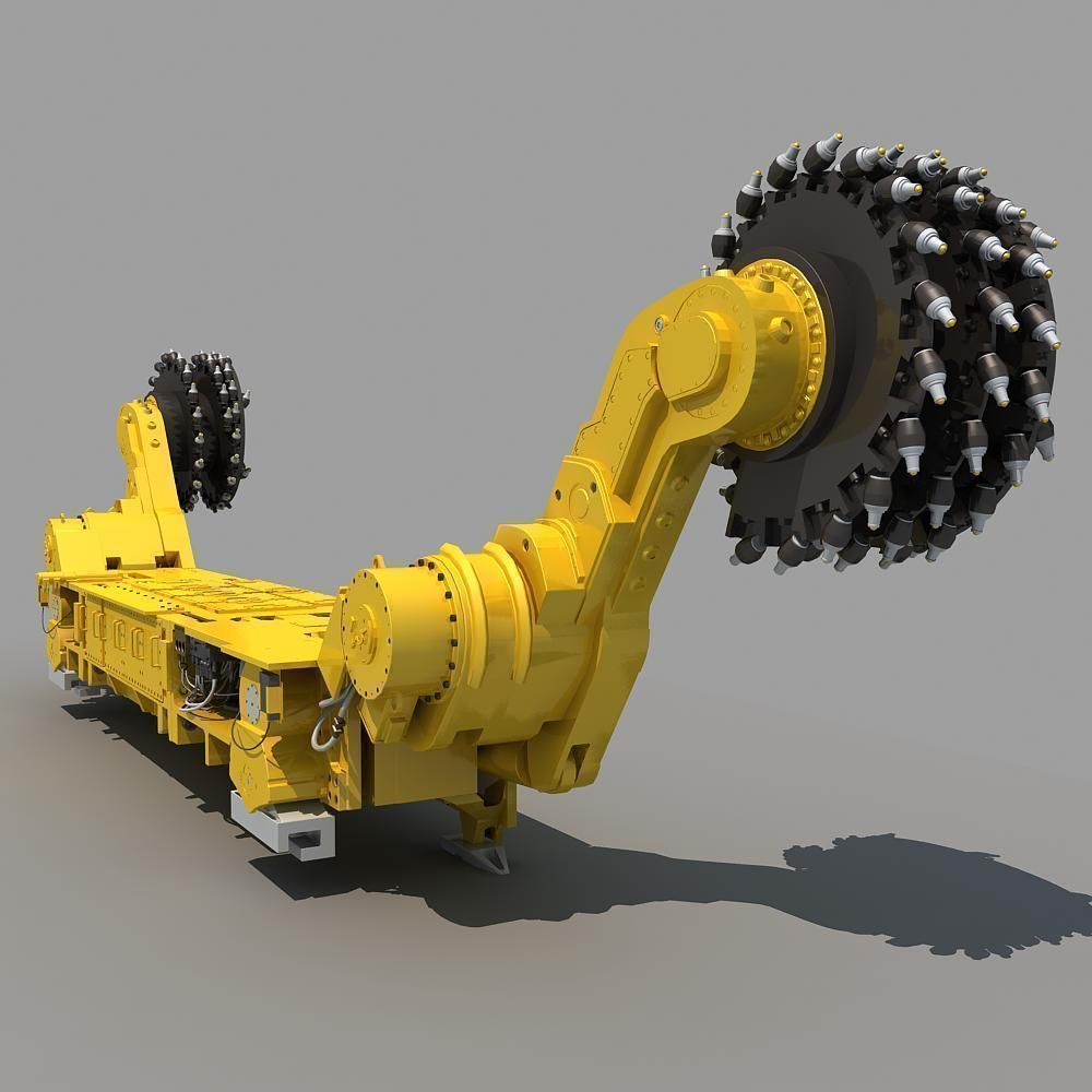 Coal Mining Machine 3D model | CGTrader