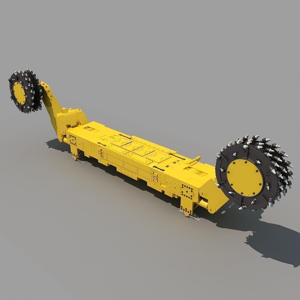Coal Mining Machine 3D model | CGTrader