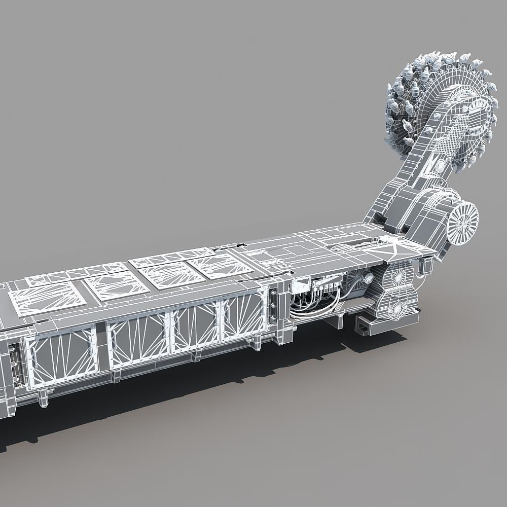 Coal Mining Machine 3D model | CGTrader