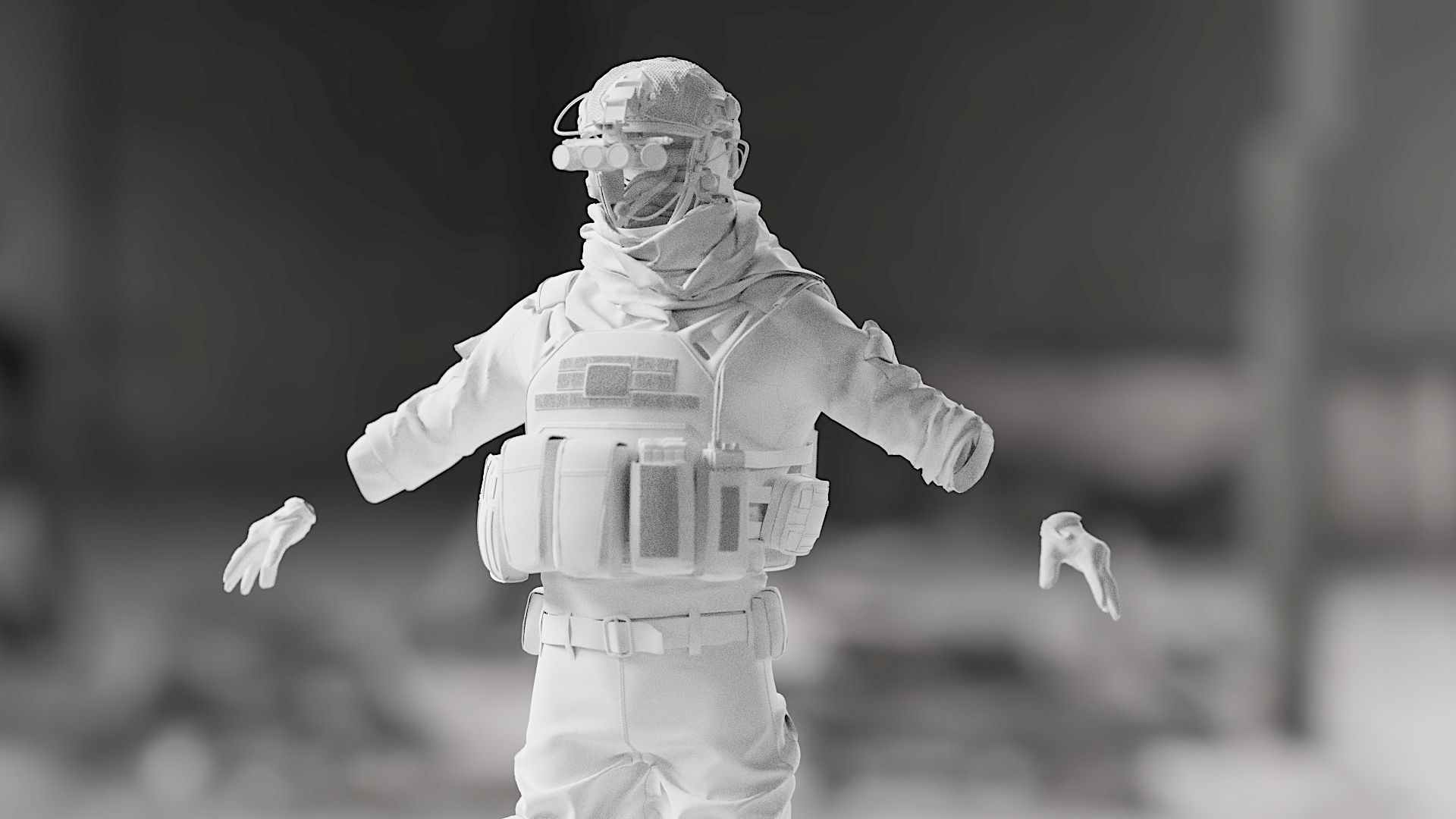 SOLDIER High Poly equipment 3D model | CGTrader