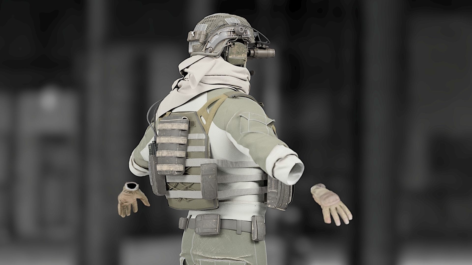 SOLDIER High Poly equipment 3D model | CGTrader
