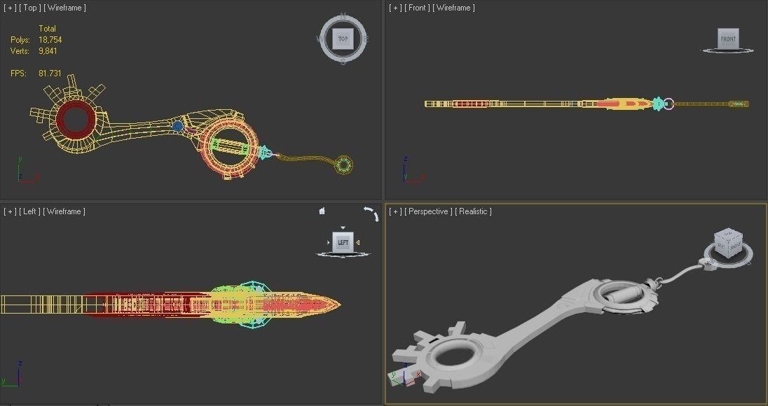 Dual Disc Blade 3D model | CGTrader