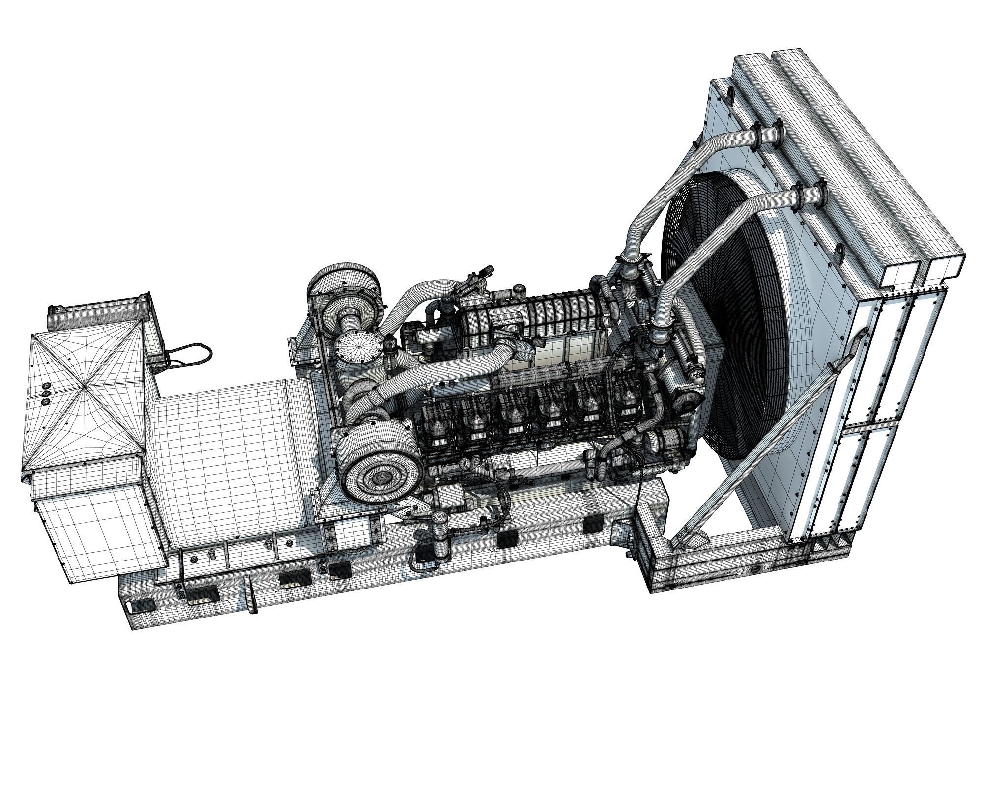 Power Generator Engine 3D model | CGTrader