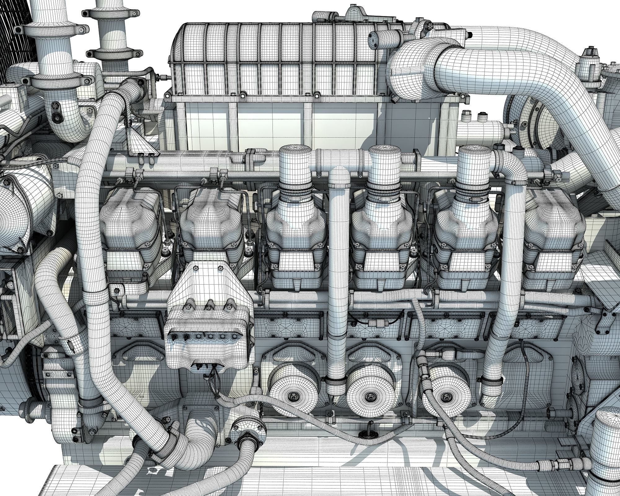 Power Generator Engine 3D model | CGTrader
