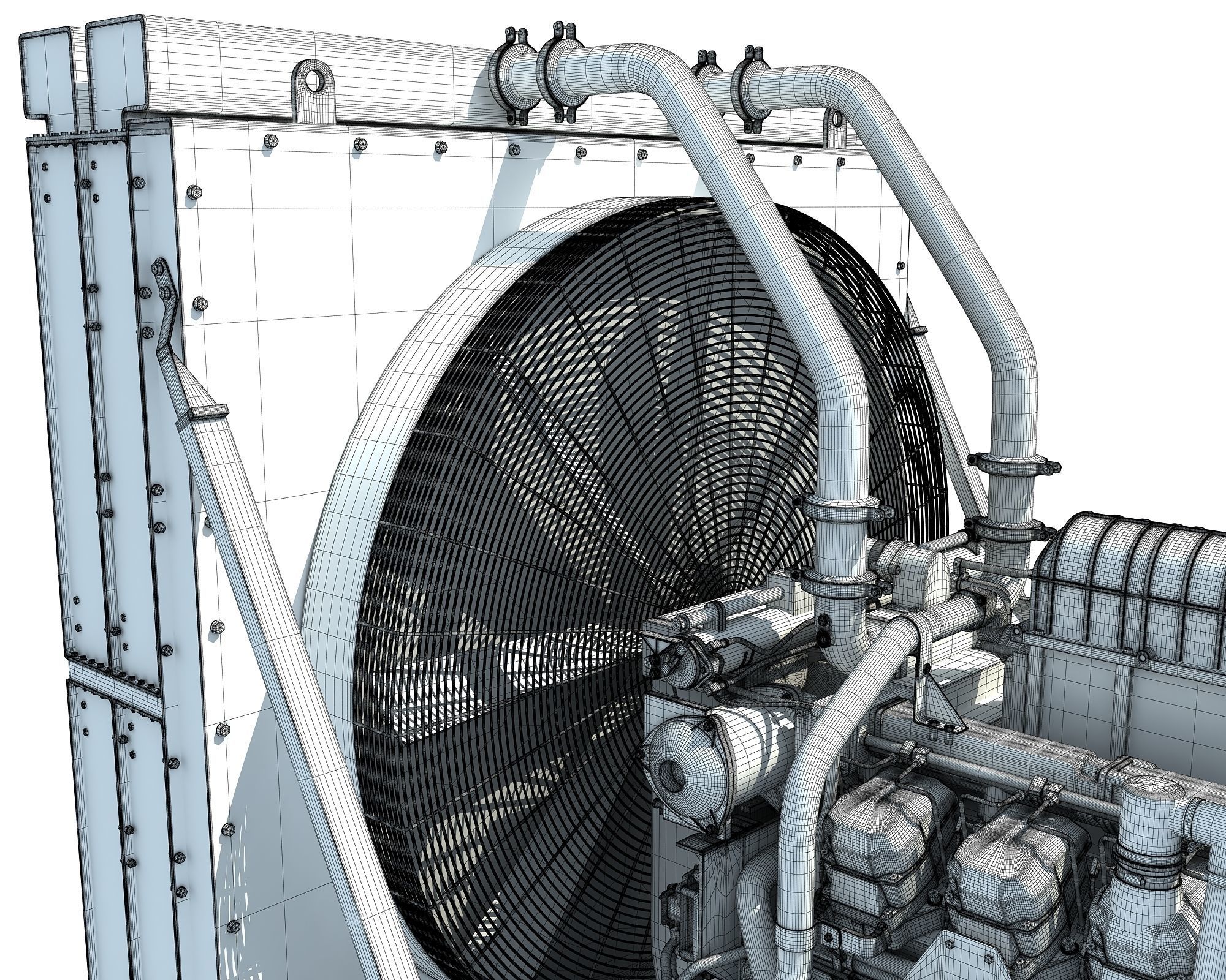 Power Generator Engine 3D model | CGTrader